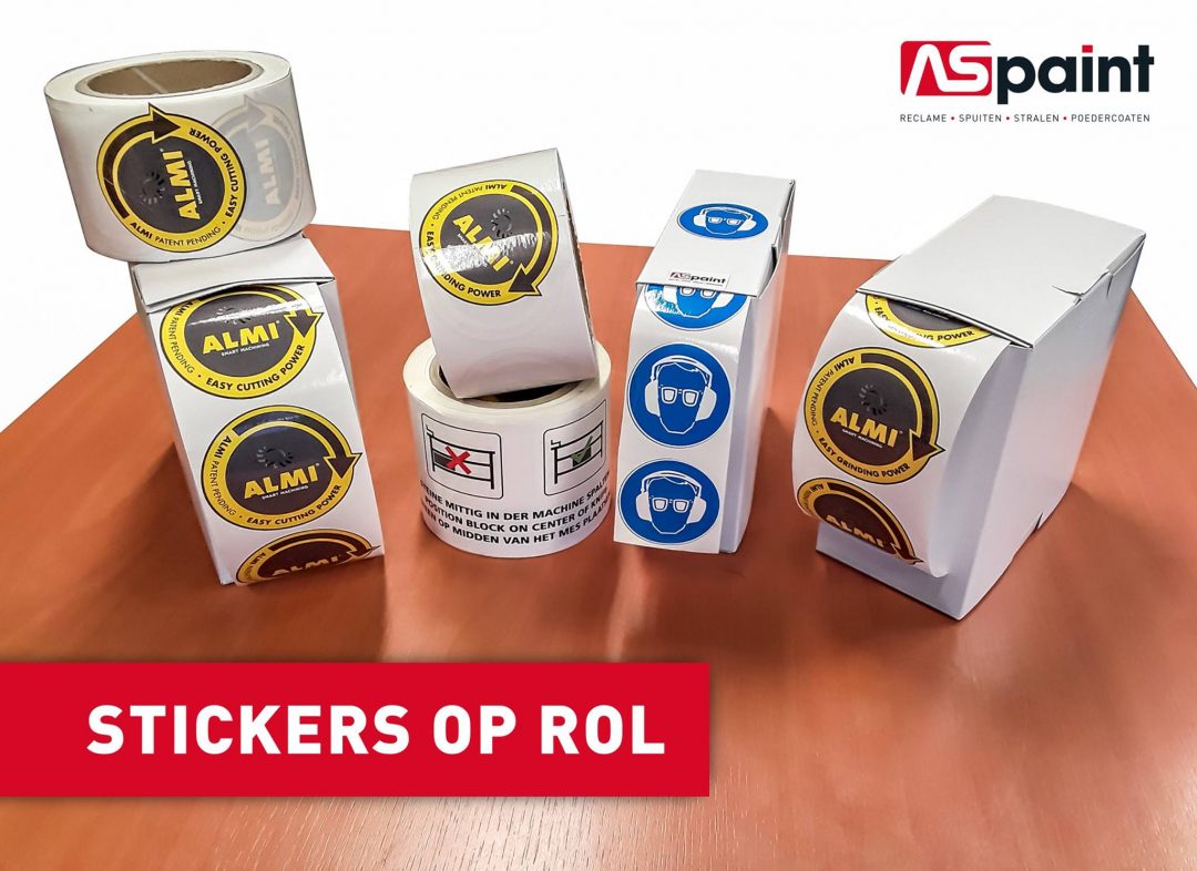 Stickers op rol - AS Paint Vriezenveen